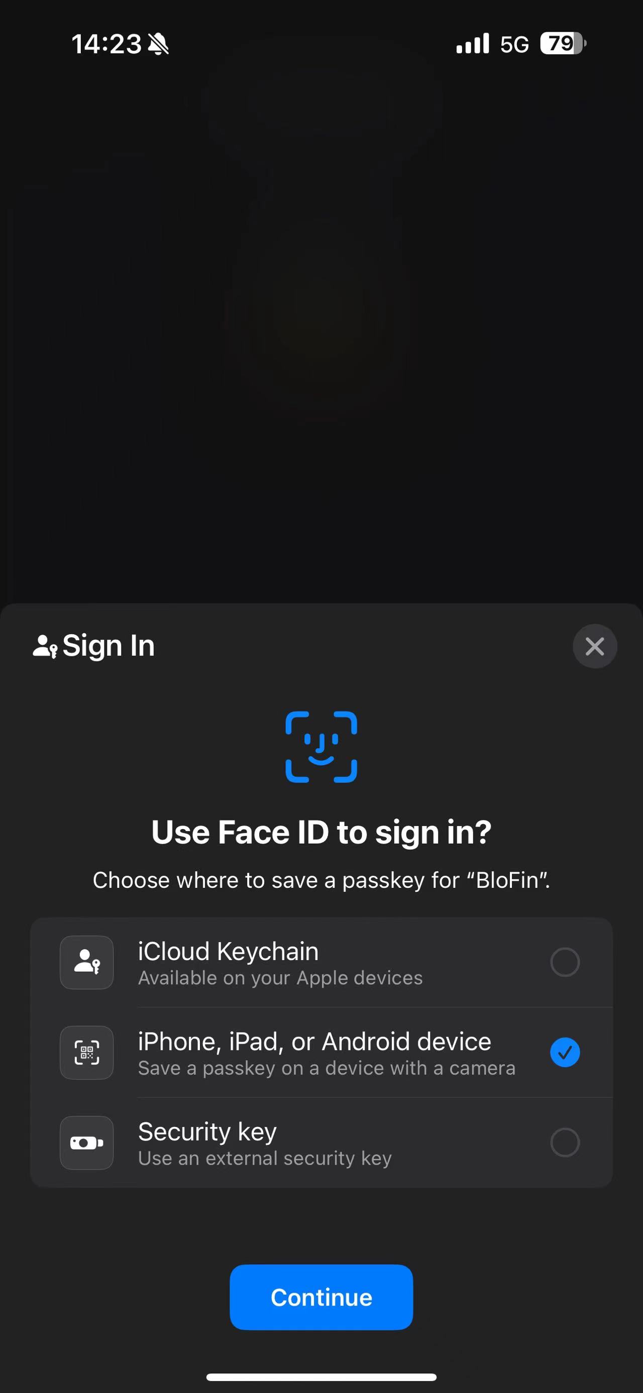 How to Create a Passkey? (App) – Help Center