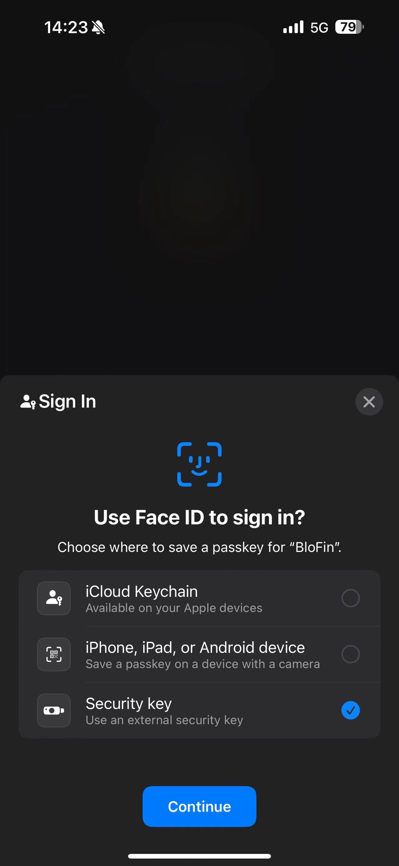 How to Create a Passkey? (App) – Help Center