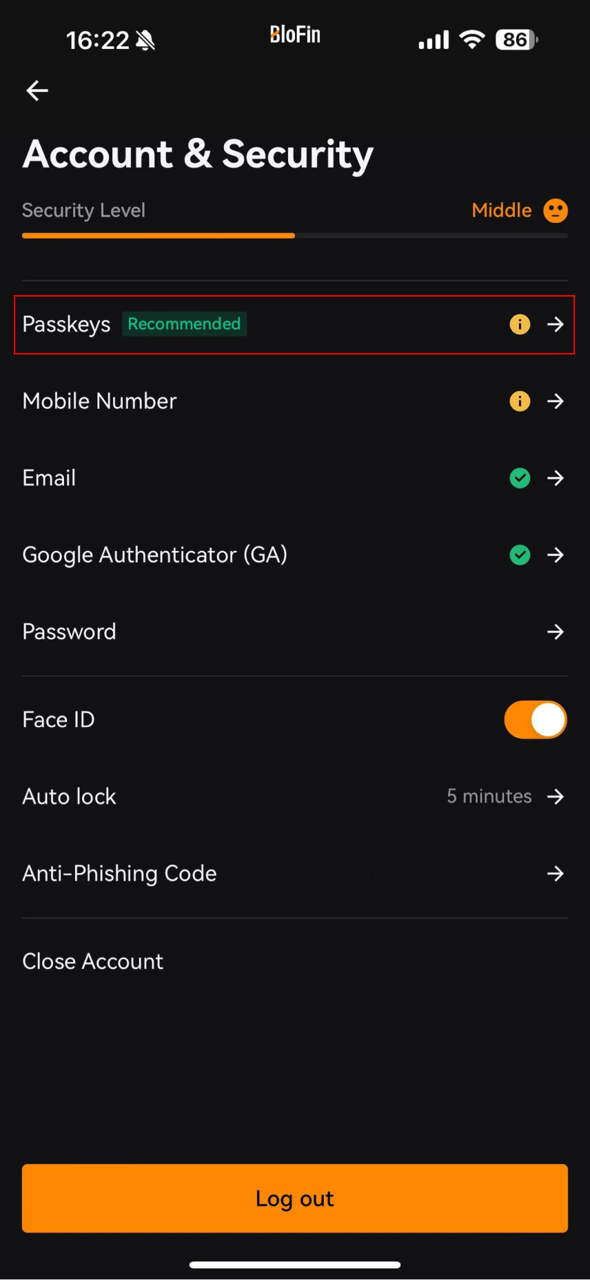 How to Create a Passkey? (App) – Help Center