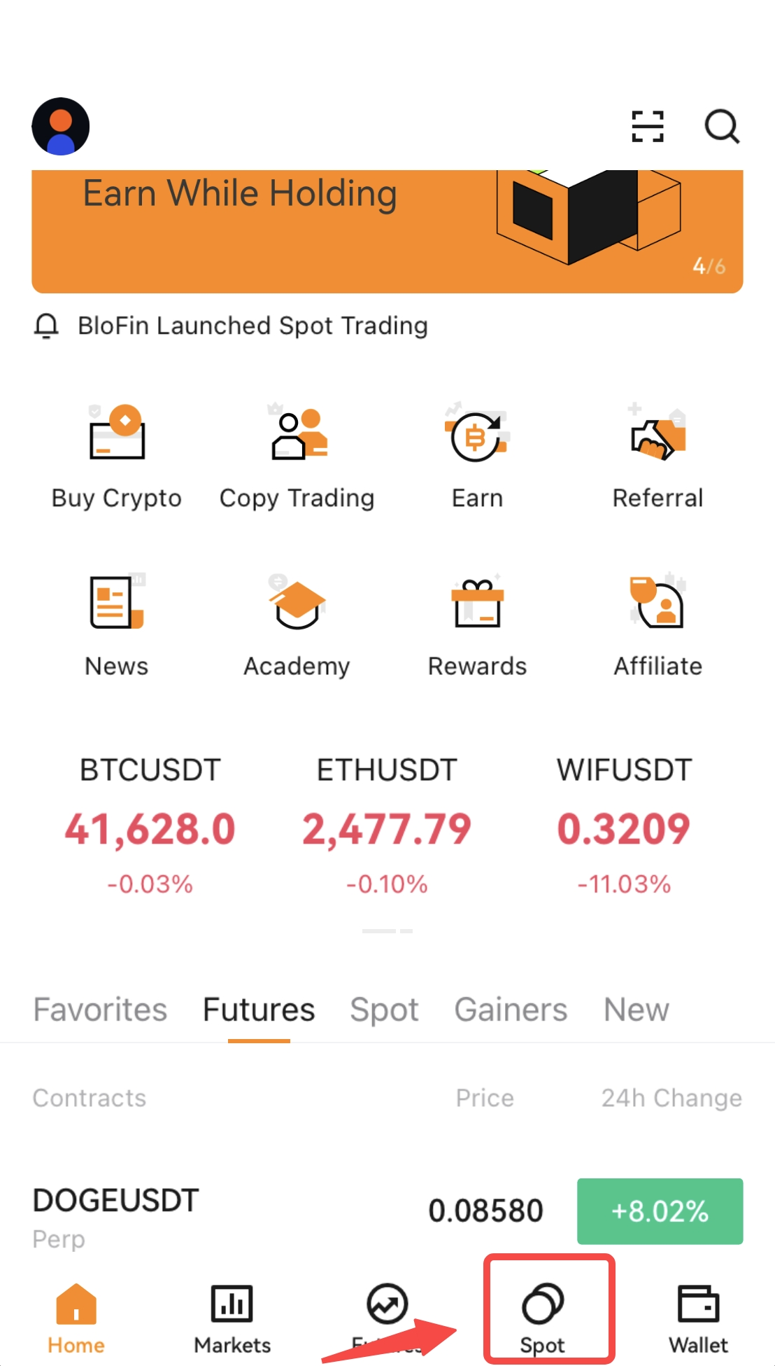 How to Trade Spot on BloFin? – Help Center